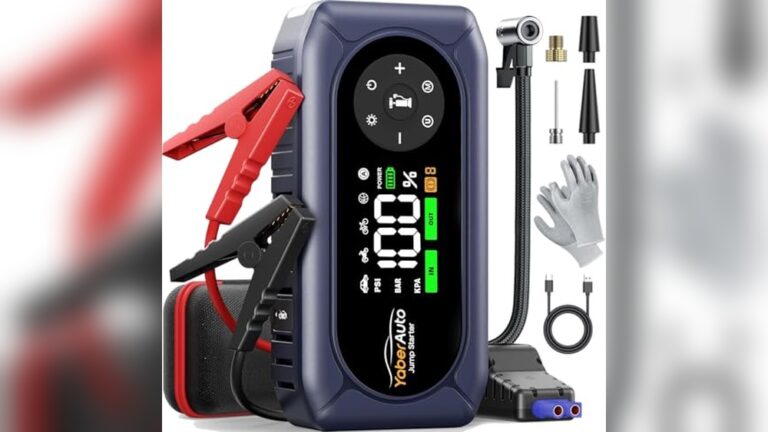 One Hand Operation Jump Starter - Ergonomic Designs for Easy Use - Jump ...