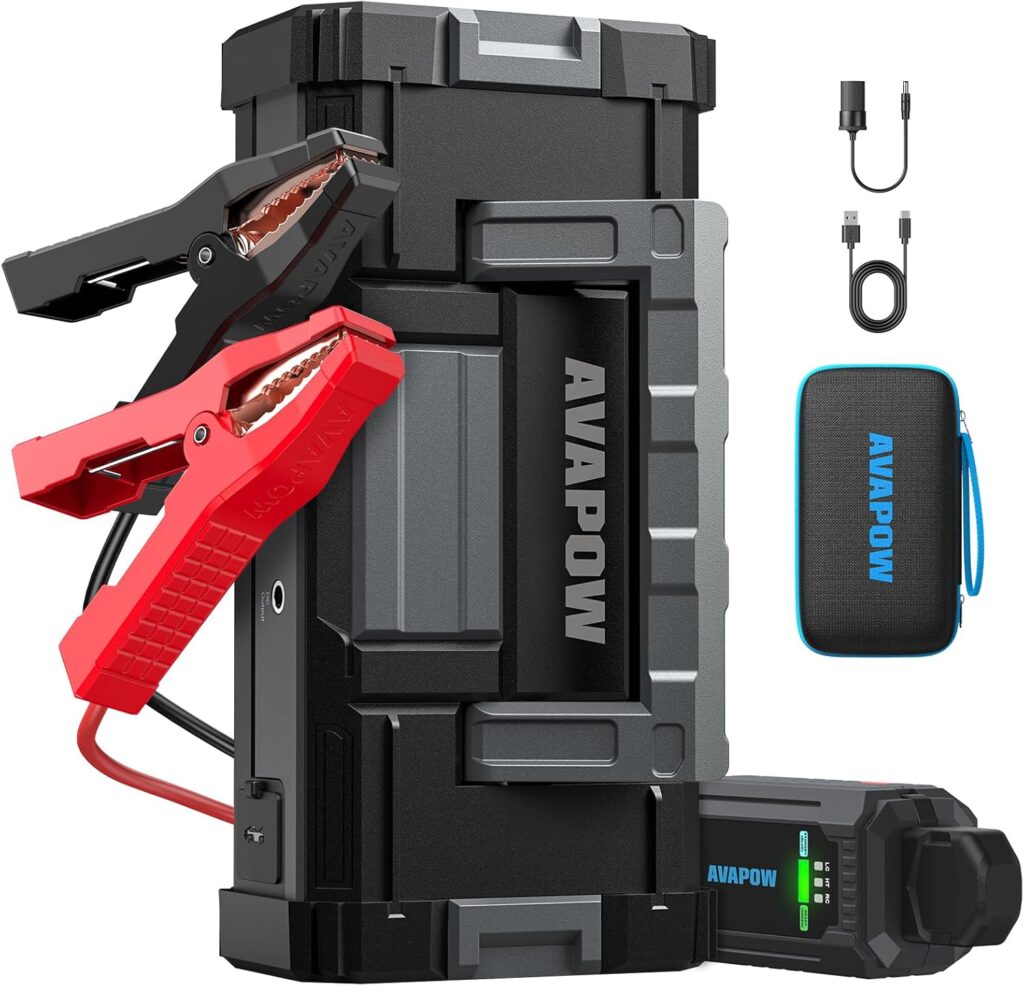 AVAPOW 6000A Jump Starter Review 2026: Powerful 12V Car Battery Booster ...