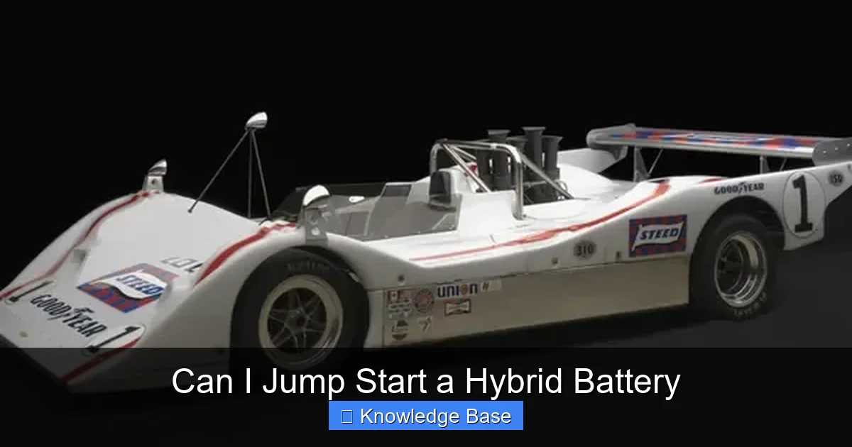 Can I Jump Start a Hybrid Battery - Jump Starter Hub