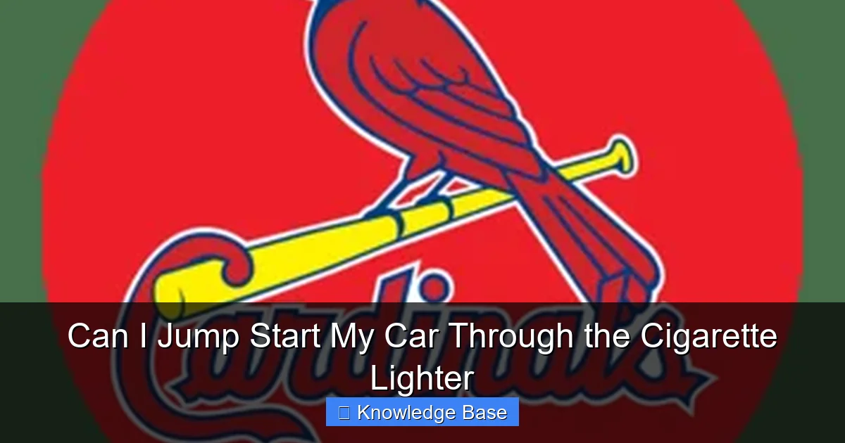 Can I Jump Start My Car Through the Cigarette Lighter - Jump Starter Hub