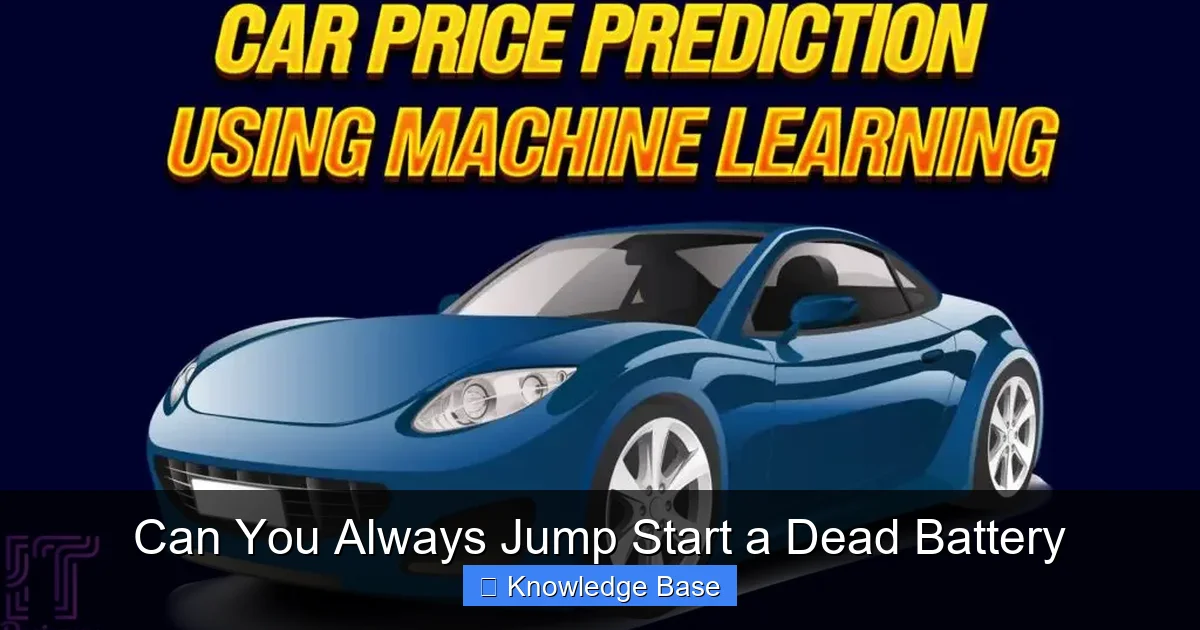 Can You Always Jump Start a Dead Battery - Jump Starter Hub