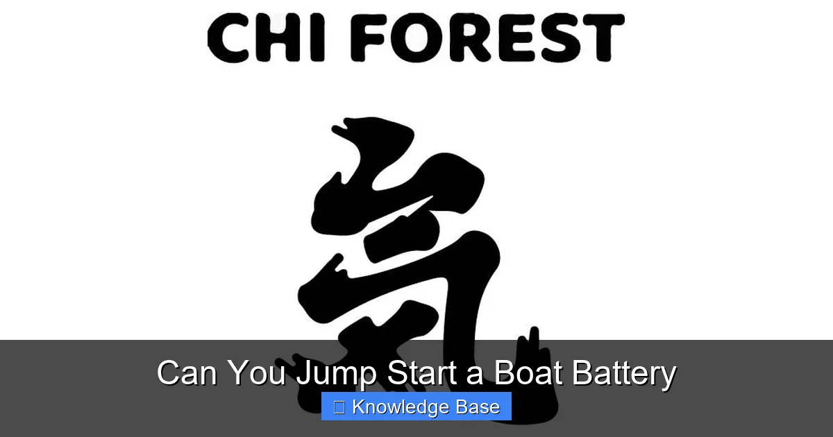 Can You Jump Start a Boat Battery - Jump Starter Hub