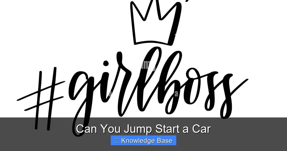 Can You Jump Start a Car - Jump Starter Hub