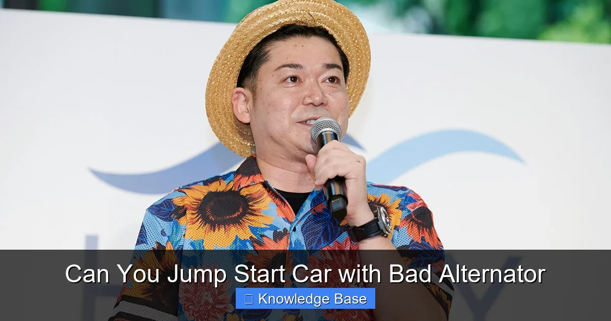 Can You Jump Start Car with Bad Alternator - Jump Starter Hub